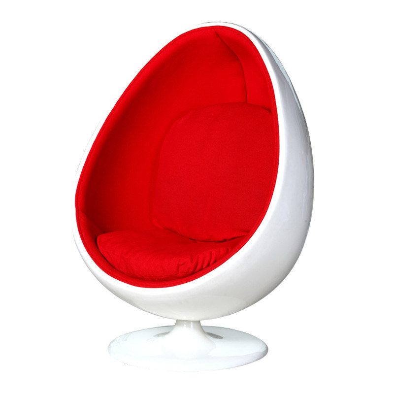 Modern Egg Pod Chair Upholstery Velvet Modern Leisure Chair With Swivel ...
